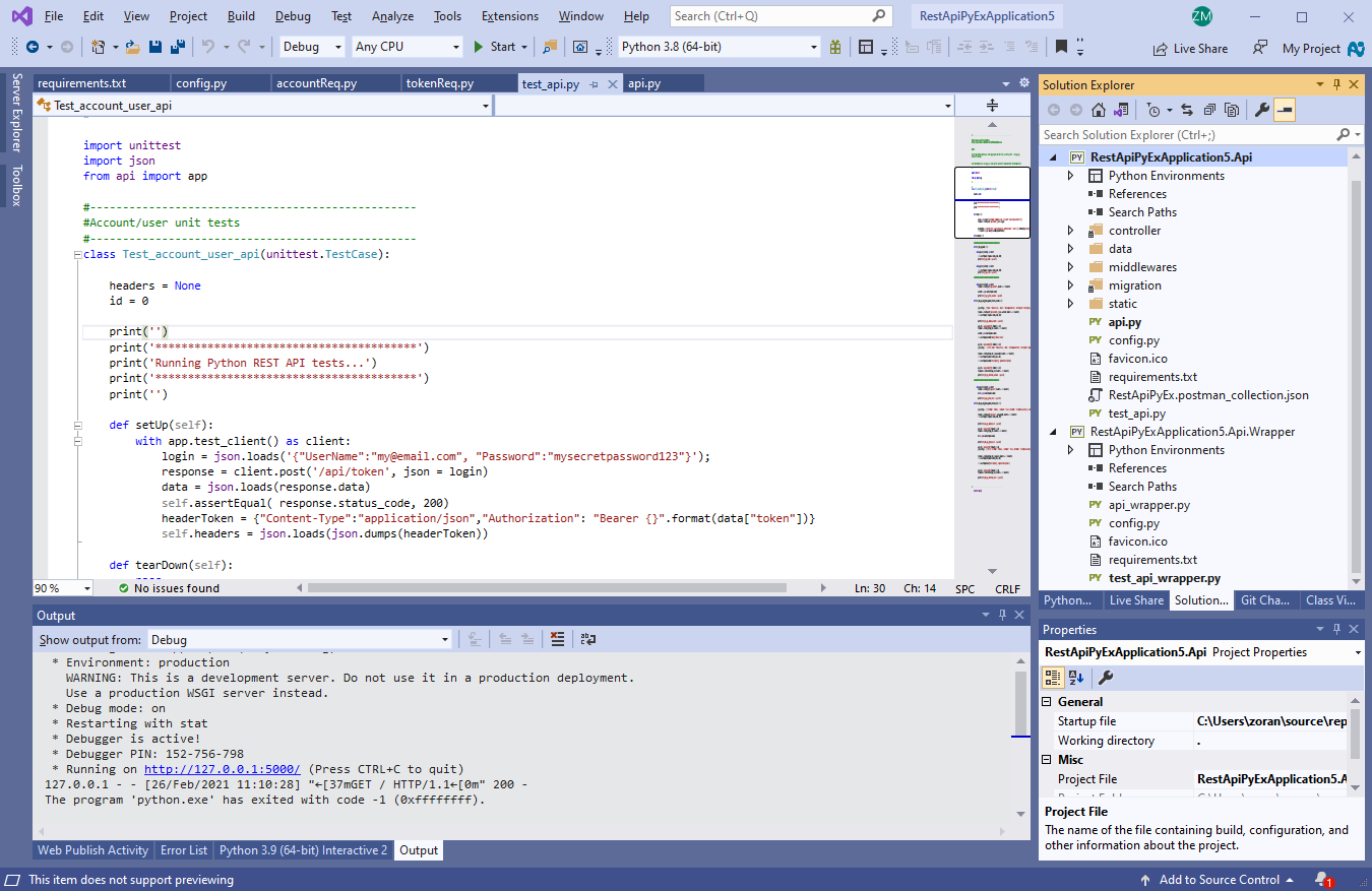 Anasoft Inc Apincorepywr Vs2017 Extension Template For Python Api Wrapper Around Web Api Rest