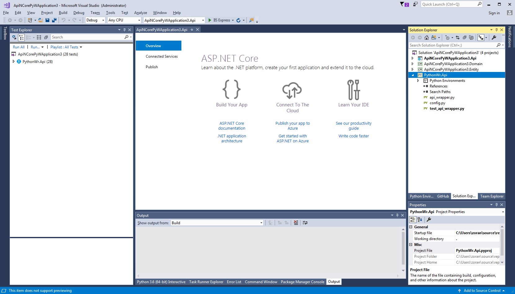 AnaSoft Inc. - ApiNCorePyWr VS2017 extension template for Python API ...